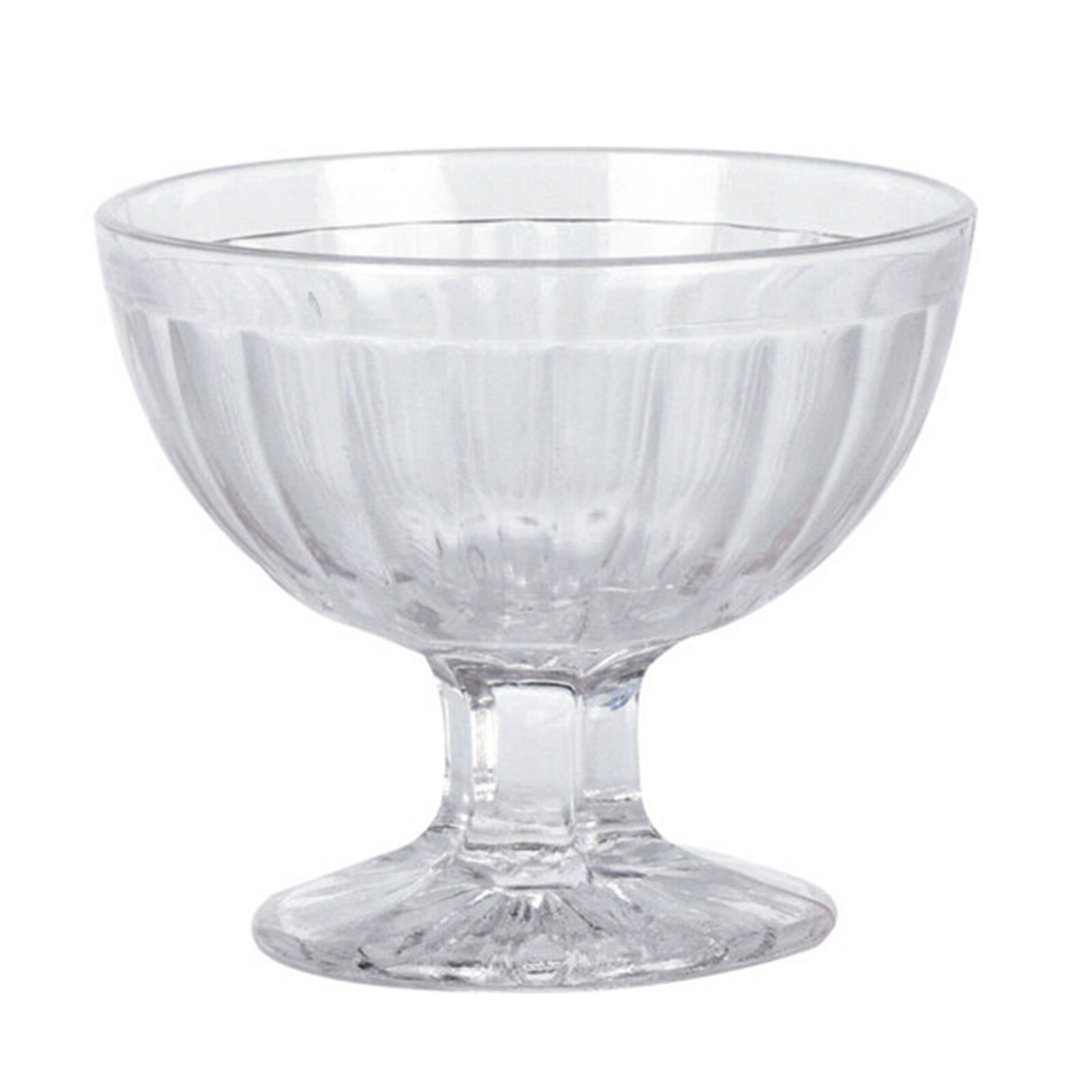 Glass Dessert Bowls Ice Cream Sundae Set Of 6 Fruit Cocktail Pudding ...