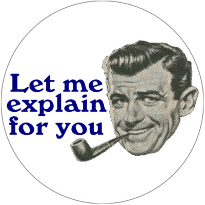Let Me Explain For You - 100 Circle Stickers Decals 3" x 3" - Man ...