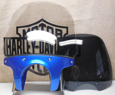 HARLEY '10 FLSTSE SOFTAIL CVO CONVERTIBLE FRONT SAPPHIRE BLUE FAIRING ...