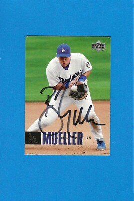 2006 Upper Deck Bill Mueller LA Dodgers Auto On Card Signed Autograph ...