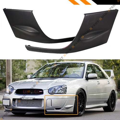 FOR 2004-05 SUBARU IMPREZA WRX STI GD 2PC FRONT BUMPER SIDE SPLITTERS ...