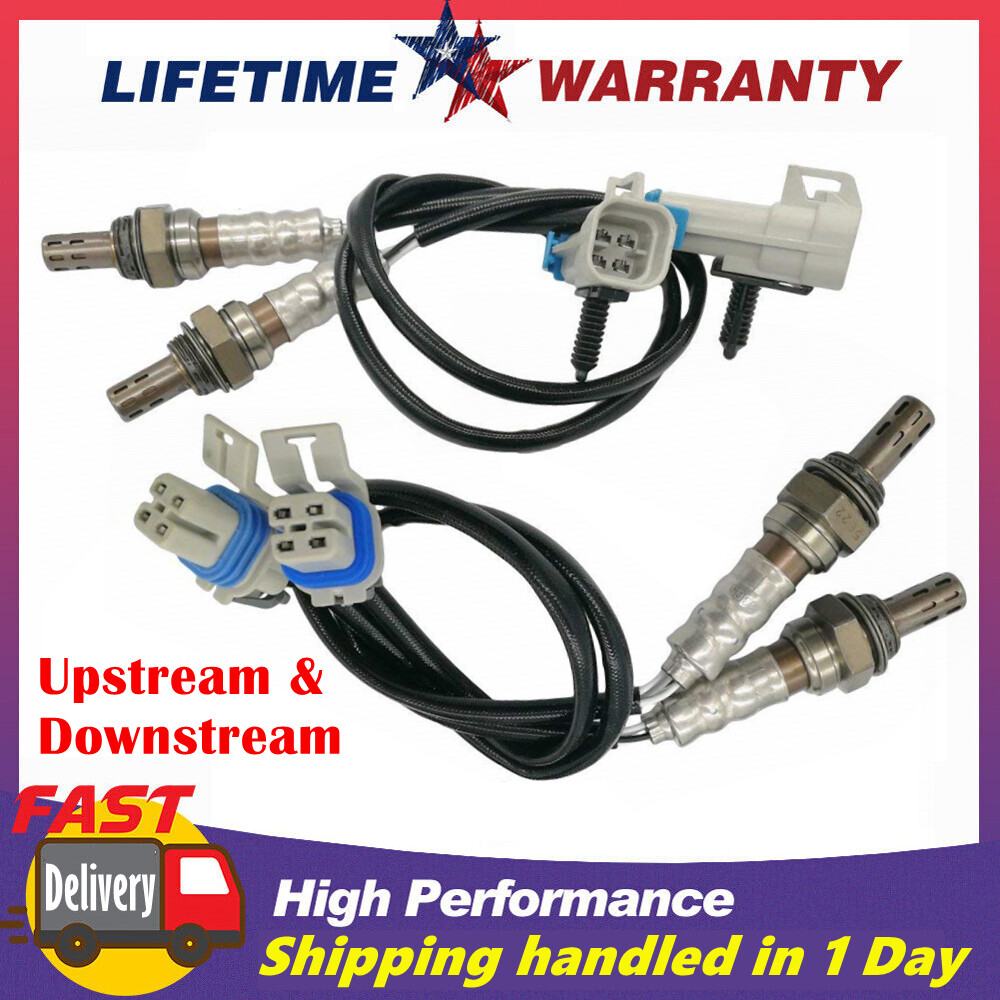 4PCS Upstream and Downstream O2 Oxygen Sensor For Chevy 1500 5.3L GMC ...