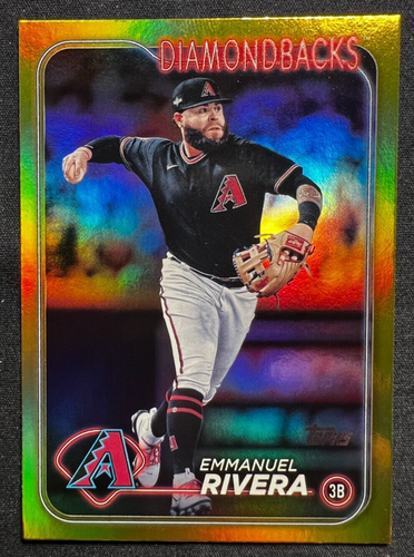 2024 Topps Series 2 Gold Foil #669 Emmanuel Rivera Arizona Diamondbacks ...