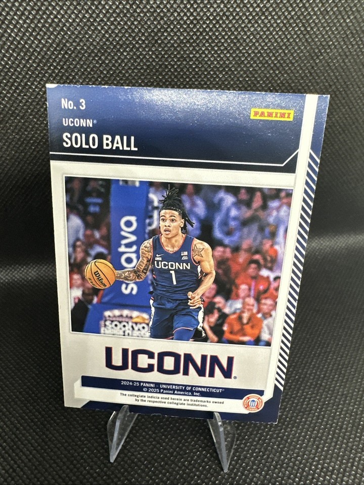 Solo Ball RWB 2024-25 Panini UCONN NIL Contenders School Colors #3 | eBay