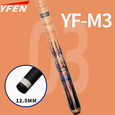 YFEN 58" Carbon Fiber Technology 1/2 Billiard Pool Cue Stick 11.5/12 ...