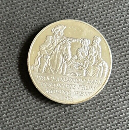 Franklin Mint American Revolution .925 SILVER Commerative Proclamation ...