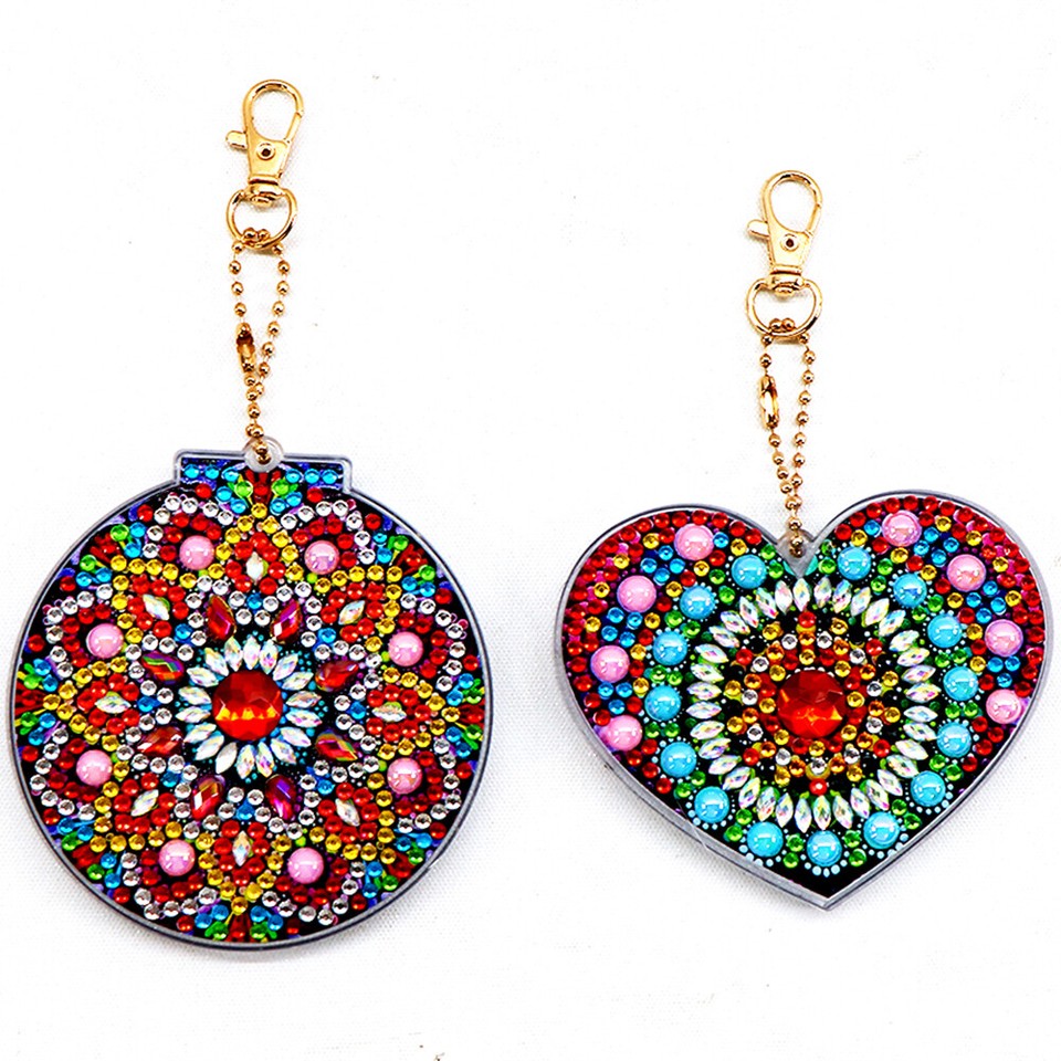 Demiawaking 2Pcs Labyrinth 5D Diamant Malerei Schl?selanh?ger DIY Schl ...