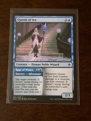 Magic the Gathering Throne of Eldraine Queen of Ice | eBay