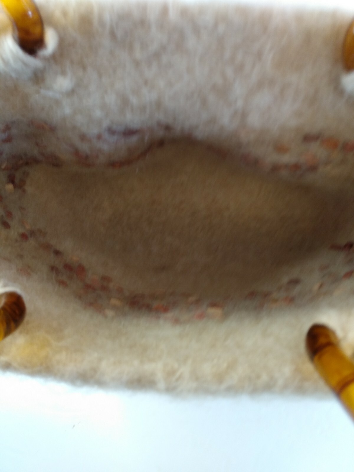 Handmade Felted Wool Handbag Light Camel Beige Acrylic Handle Boho Art ...