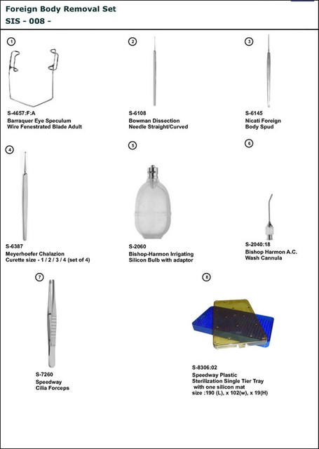 Foreign Body Removal Set (Ophthalmic / Eye) | eBay