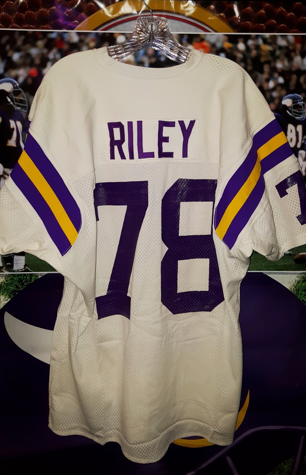 STEVE RILEY #78 MINNESOTA VIKINGS GAME USED ROAD WHITE JERSEY 1970'S | eBay