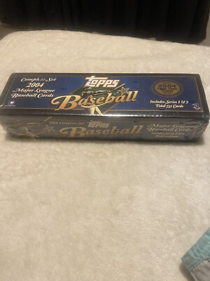 2004 TOPPS BASEBALL FACTORY SEALED COMPLETE SET INCLUDES SERIES 1 & 2 ...