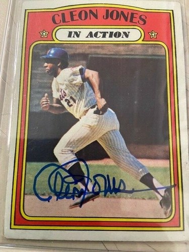 CLEON JONES 1972 TOPPS IN ACTION AUTOGRAPHED CARD LOOK NICE | eBay