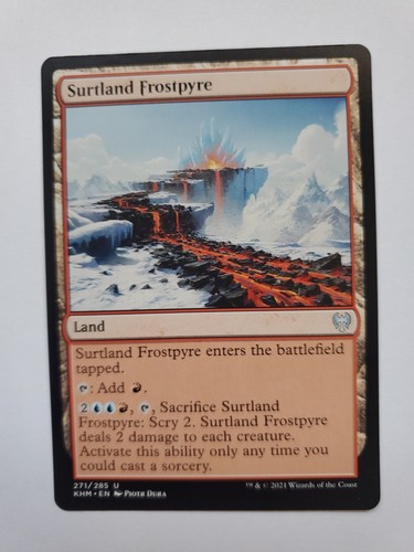 MTG Magic The Gathering Card Surtland Frostpyre Land Kaldheim 2021 | eBay