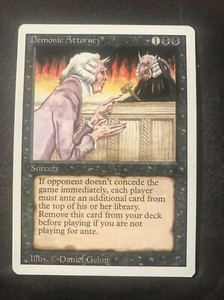 Demonic Attorney - LP - Magic the Gathering MTG - Revised Edition M-217 ...