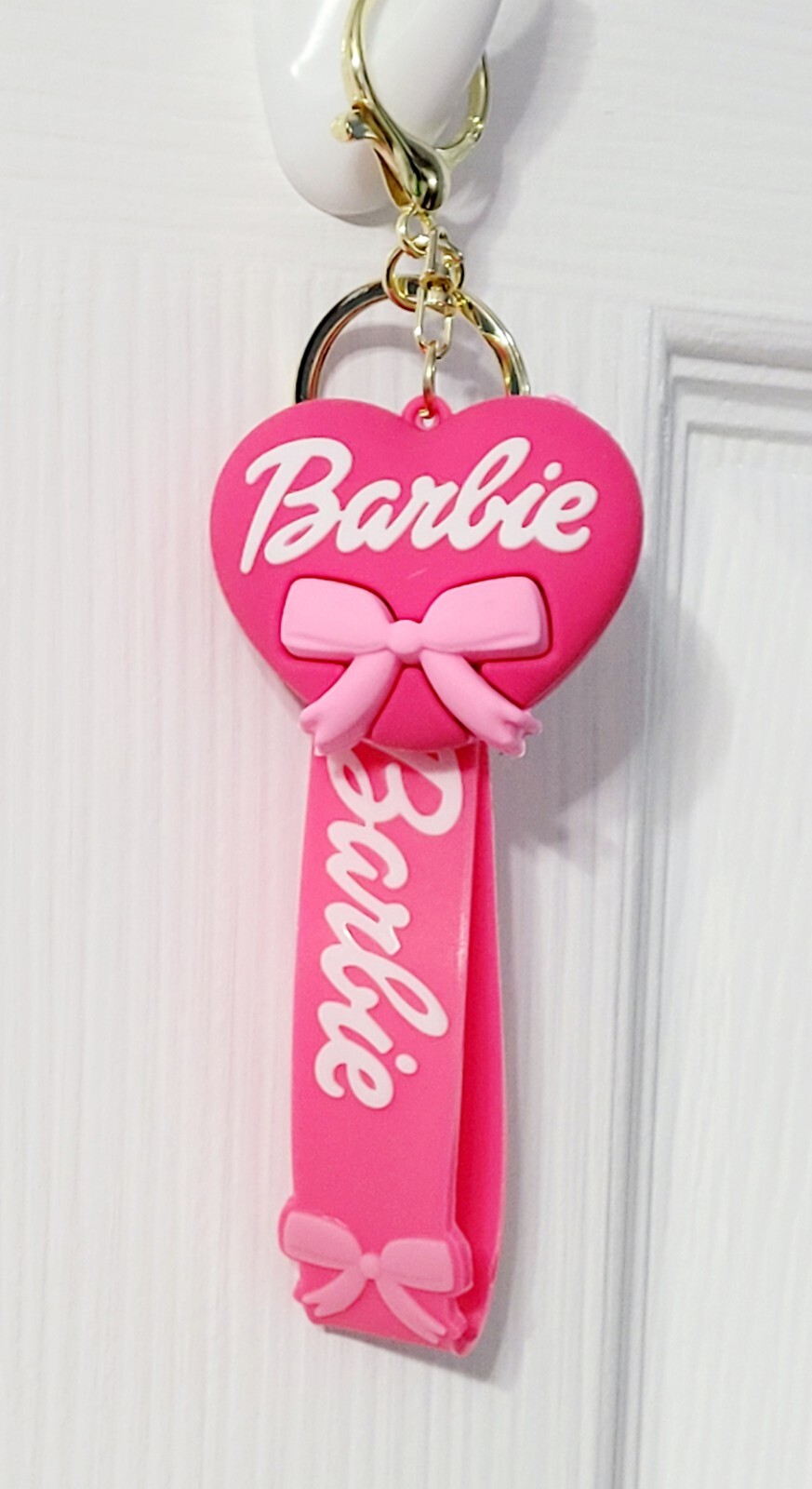 Cute Barbie Keychain with backpack ring and rubber strap | eBay