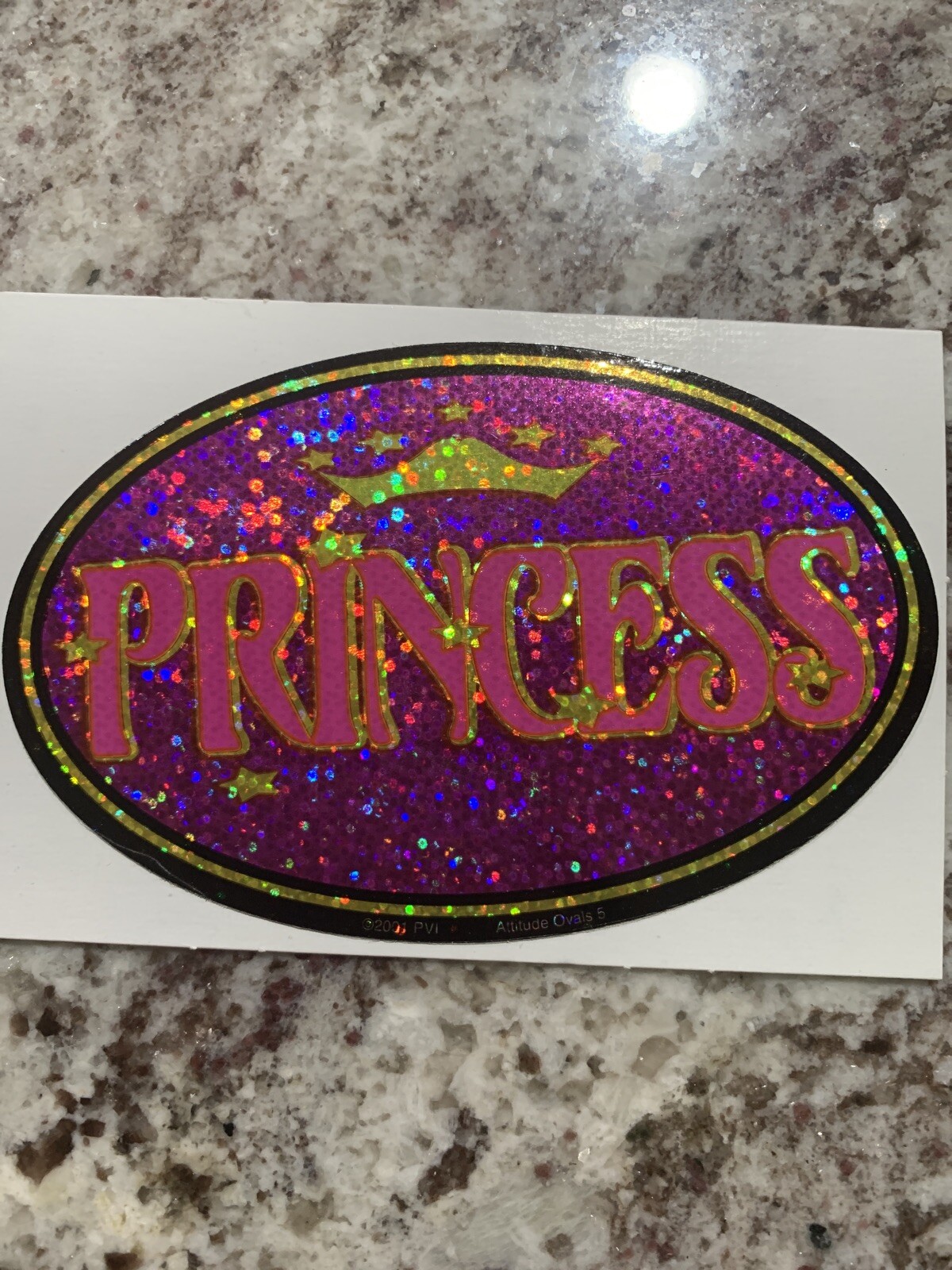 Princess Vinyl Sticker Decal For Car, Hydro Flask, Window, Halographic ...