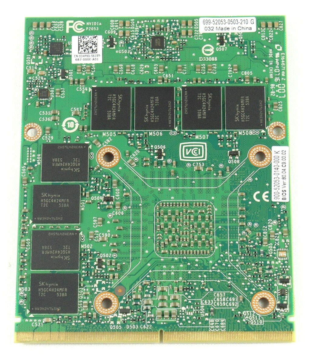 Dell nVidia Quadro K5100M Mobile 34P9D N15E-Q5-A2 8GB GDDR5 for ...