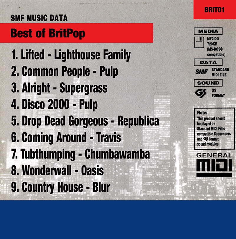 Pro MIDI File Disk - Brit Pop | eBay UK