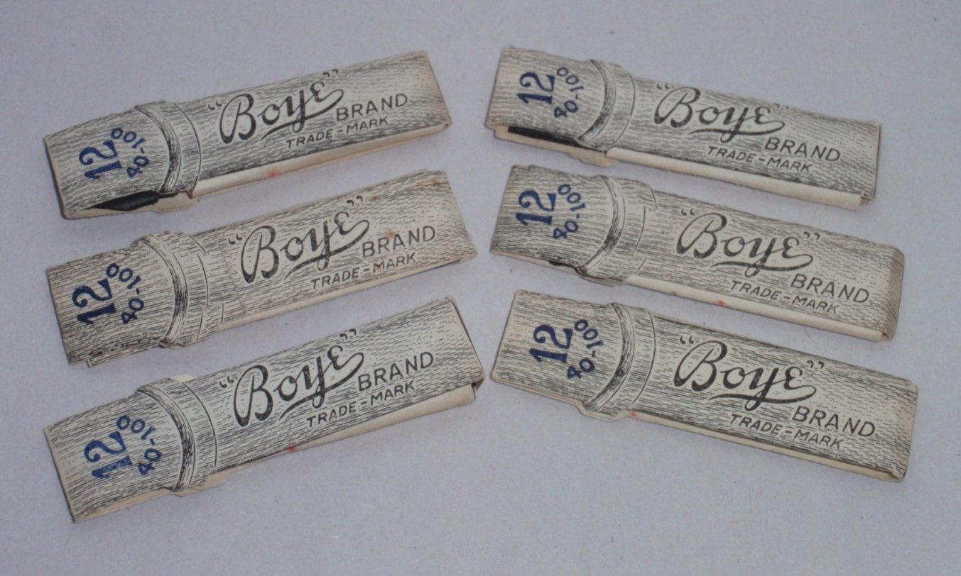 Vintage Lot of 6 BOYE Sewing Machine Needle Book Booklet w Needles Sz ...