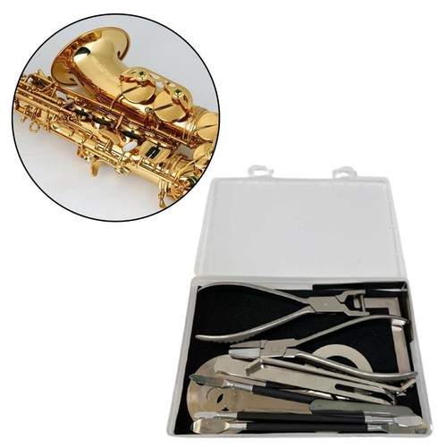 19x Saxophone Repair Tool Set Repairing Hand Tool Kit Sax Pad Leveling ...