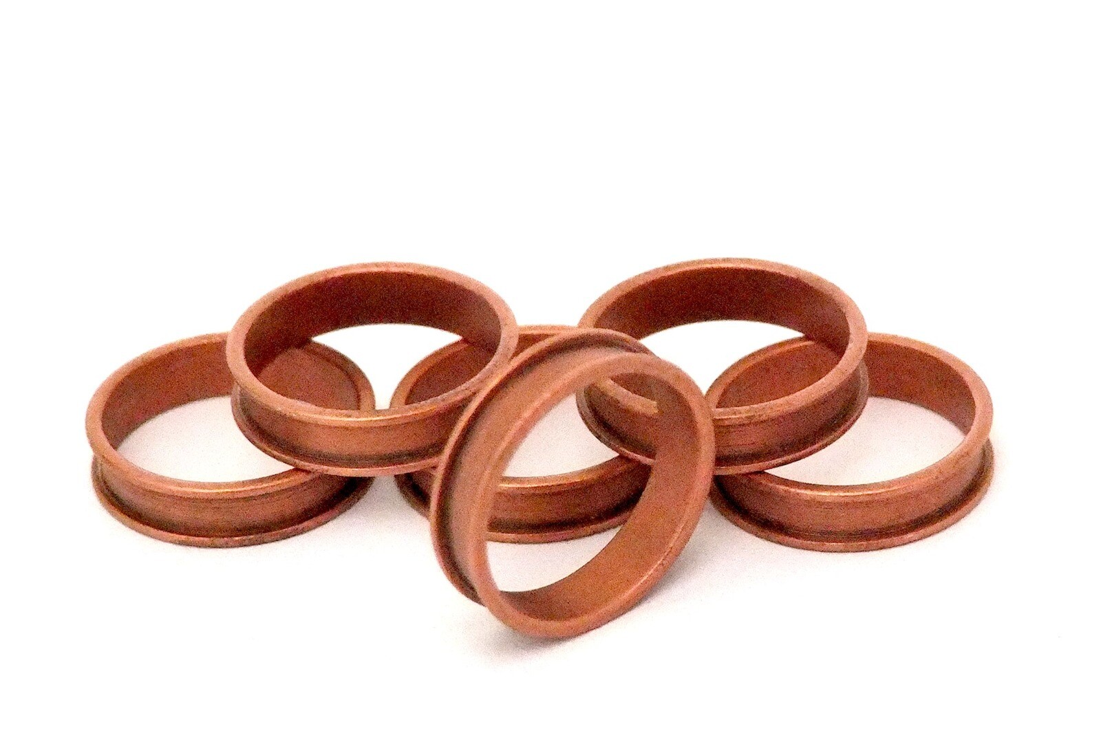 Raw Copper Ring Blanks 3/16" Wide Size 9 With Channel Pkg Of 6 | eBay