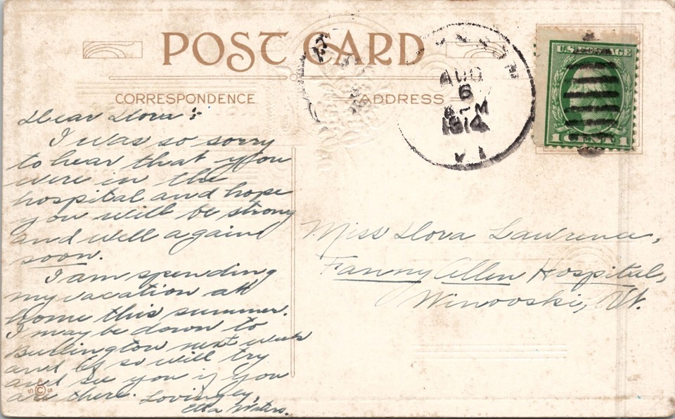Just Because I Think Of You Vintage Postcard spc4 | eBay