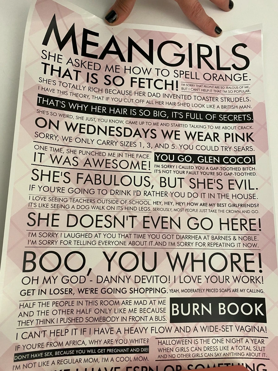 Mean Girls Quotes Poster