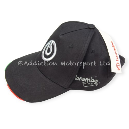 Genuine Brembo Racing Adjustable Cap, Black with White Embroidered Logo ...