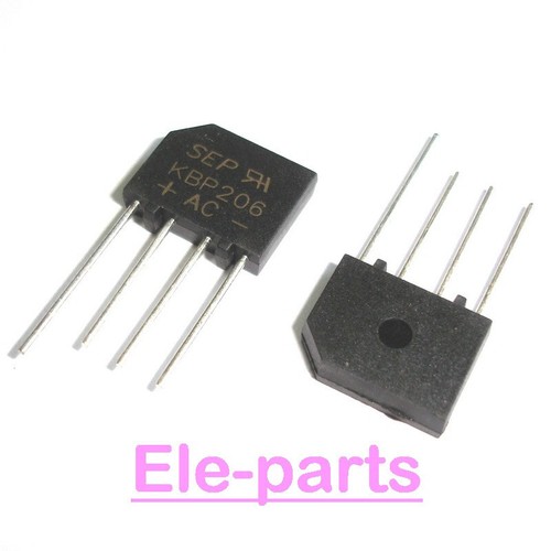 50 PCS KBP206 SIP-4 KBP 206 2.0A BRIDGE RECTIFIER | eBay
