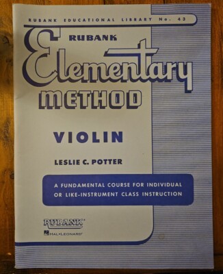 RUBANK ELEMENTARY METHOD VIOLIN # 43 VINTAGE INSTRUCTIONAL LESSON ...