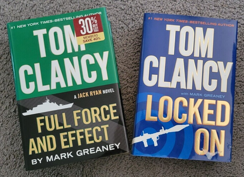 2 TOM CLANCY BOOKS Locked On (2011, Hardcover) & Full Force And EFFECT ...