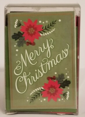 16 Christmas Gift Enclosure Cards With Envelopes 4 Designs New | eBay