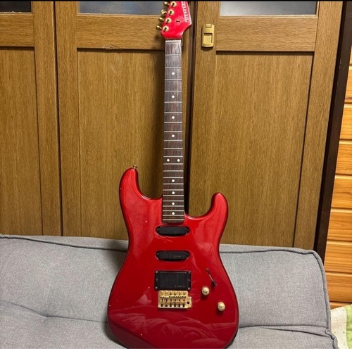 Fernandez Stratocaster Electric Guitar Red 22 Fret Humbucker Tremolo ...