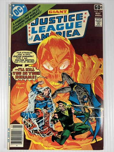 Justice League of America #154 Vol. 1 DC Comics 1978 Bronze Batman ...