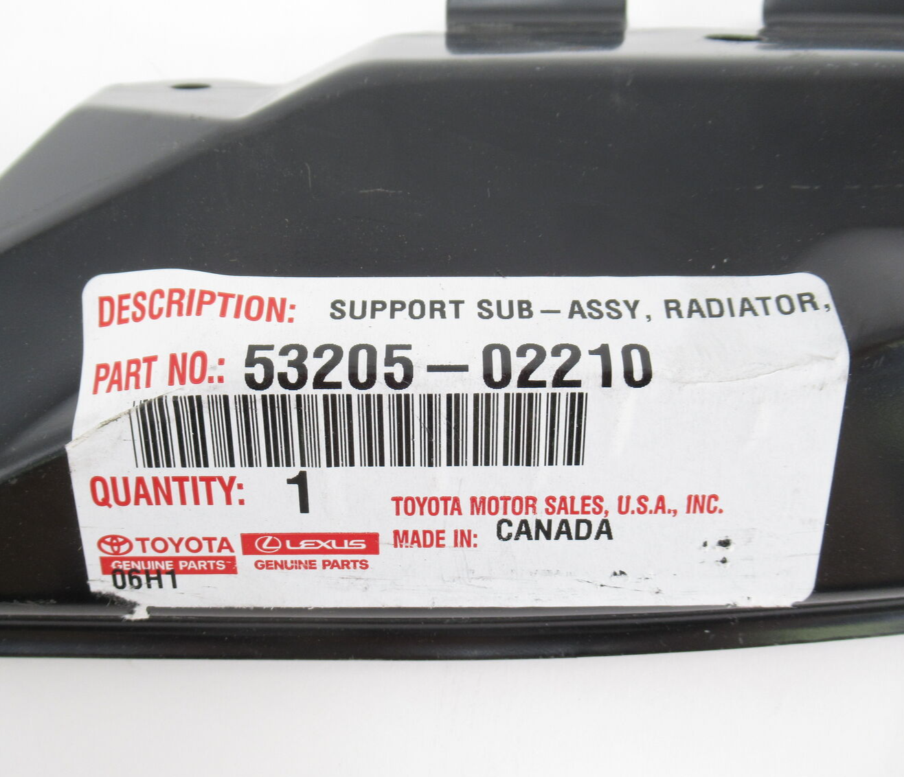 Genuine OEM Toyota 53205-02210 Upper Tie Bar Support 2014-2019 Corolla ...