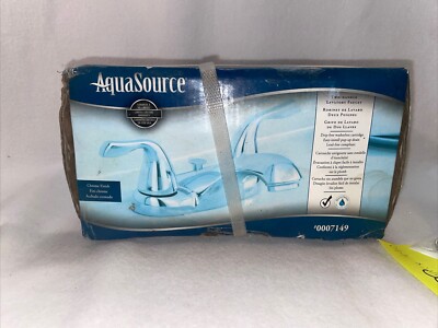 AquaSource Bathroom Faucet Chrome Finish 4" Center Mount #0007149 New Old Stock | eBay