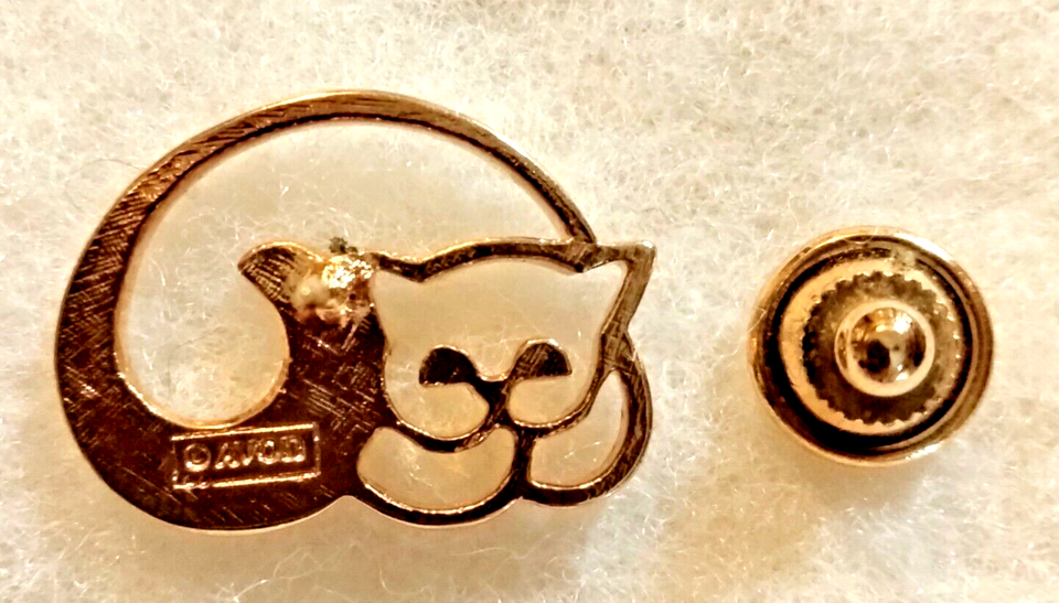 Vintage Avon Open Work Cat Pin (78 - 1576, 151 - 2037) | eBay