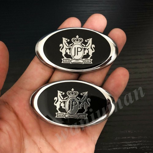 2x Metal JUNCTION PRODUCE JP Luxury VIP Emblem Trunk Badge Decal ...