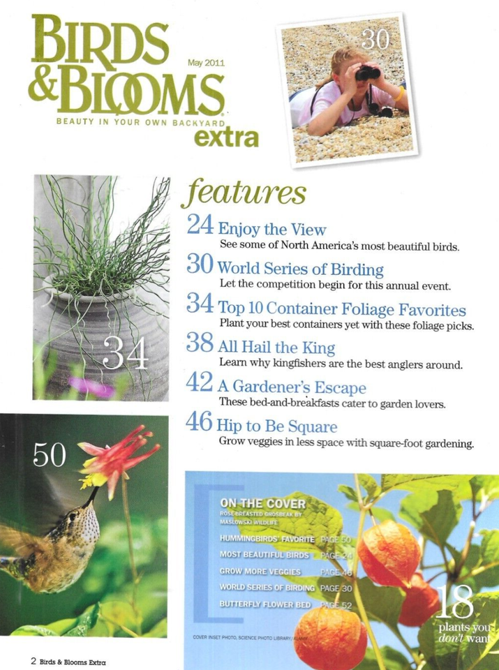 Birds And Blooms Magazine Butterfly Garden Hummingbirds Grow Vegetables ...