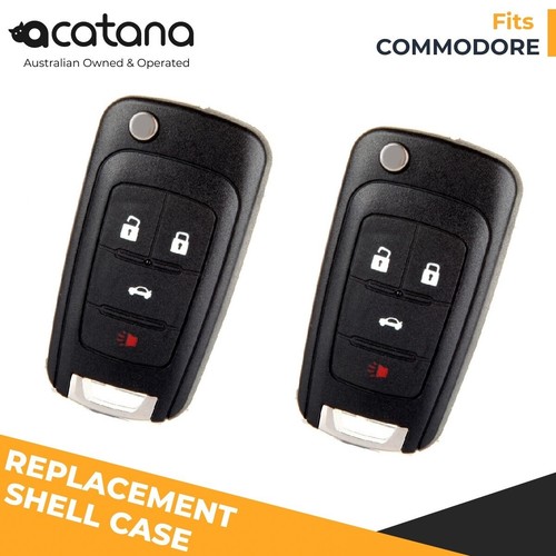 2x Shell Case Fob Remote Car Key for Holden Commodore VF 2013 - 2016 4 ...