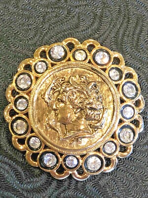 VINTAGE SIGNED CRAFT MEDALLION BROOCH | eBay