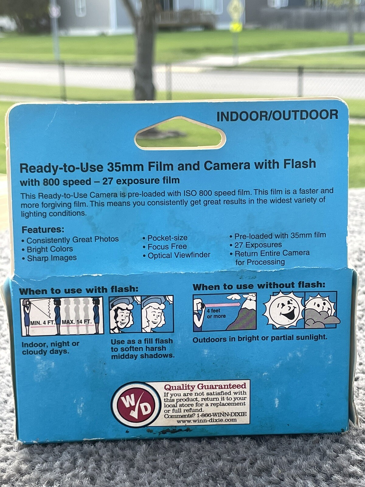 Winn Dixie Ready To Use Flash Camera 800 Speed 27 Exp Disposable ...