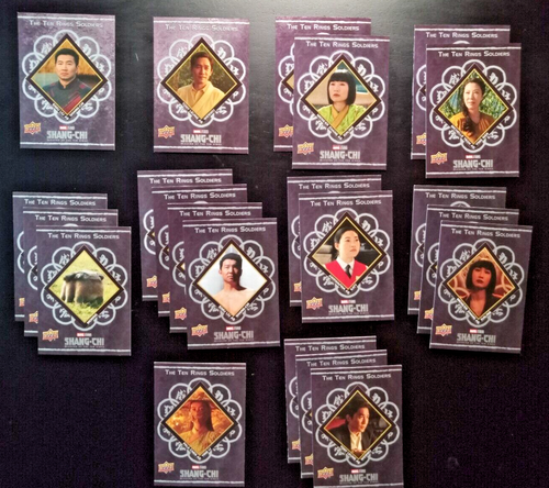2023 Upper Deck Marvel Shang-Chi 21 The Ten Ring Soldiers Lot INSERT NM ...