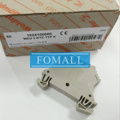 50Pcs/Box New For Weidmuller Thermocouple Terminal WDU 2.5/TC TYP K ...