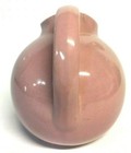 Vtg Light Pink Ceramic Pitcher Ball Round Jug Watering Can Art Mod Deco ...
