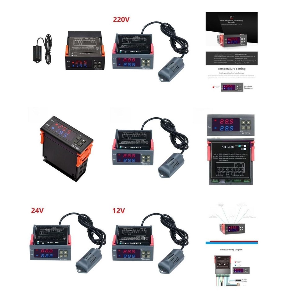 HVAC Controller Temp Controller Incubator Control 50/60Hz Power ...