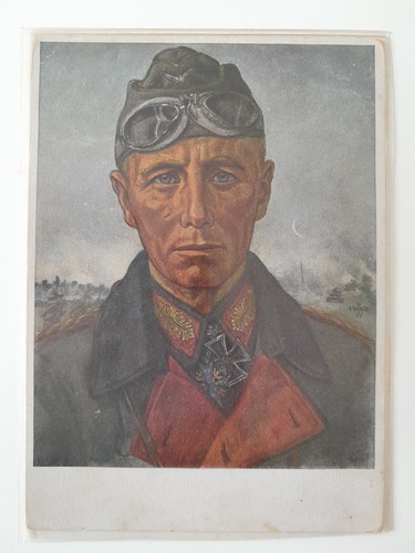 WWII WW2 GERMAN GENERAL ERWIN ROMMEL REICH VINTAGE POSTCARD 1942 | eBay
