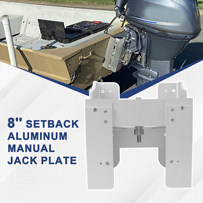 Aluminum 8''Adjustable Outboard Boat Manual Jack Plate Motor Setback ...