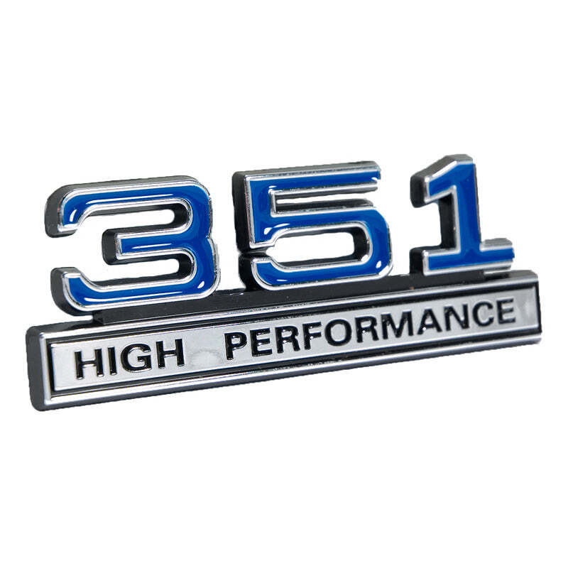 351 Windsor Cleveland 5.8 Liter High Performance Emblem Logo in Blue ...